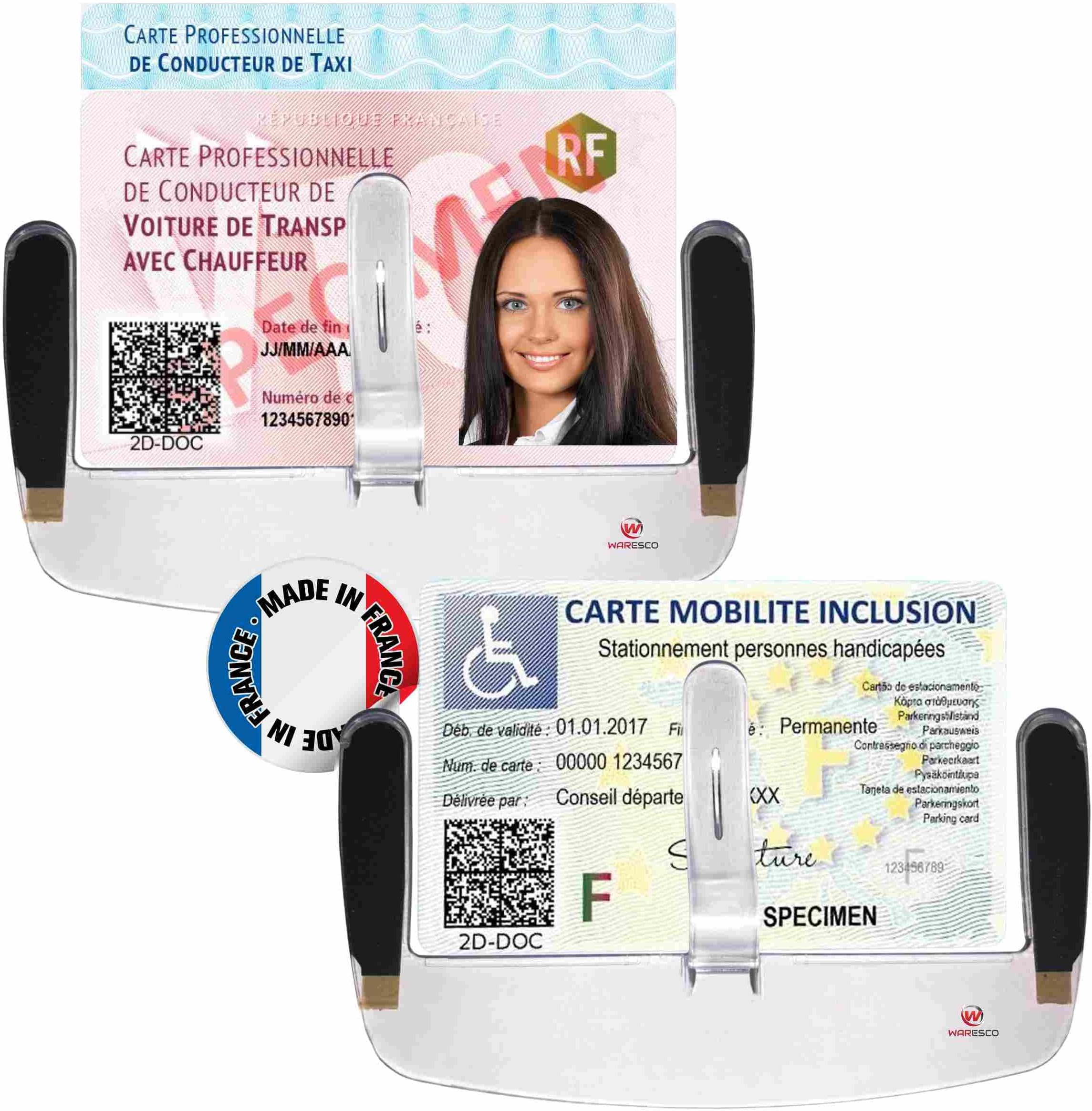 COLOR POP Support adhésif Carte Mobilité Inclusion Handicapé pour Pare ...