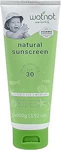 Wotnot SPF 30 Natural Baby Sunscreen – Natural Zinc, Non-Greasy, Broad ...