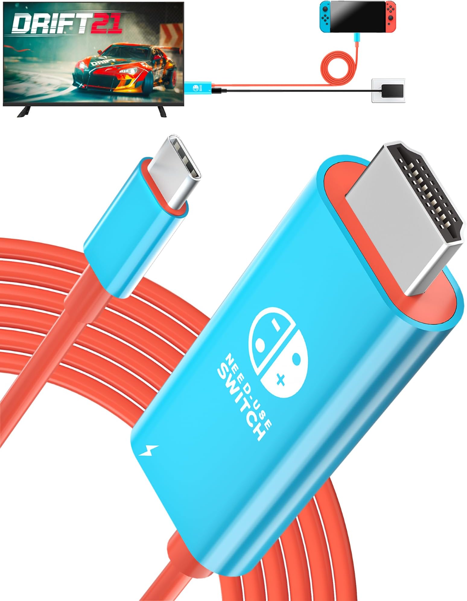 Amazon.com: RGEEK Charger for Nintendo Switch, 45W Switch AC Power ...