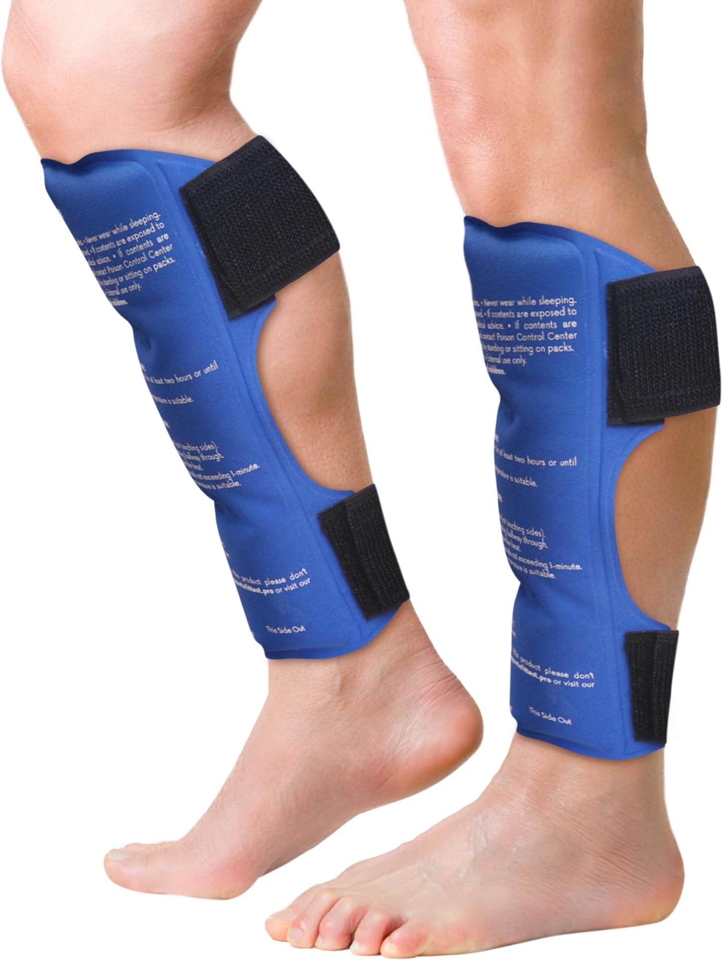 Amazon.com: Shin Splint Ice Packs (XL Set of 2) Reusable Hot and Cold ...