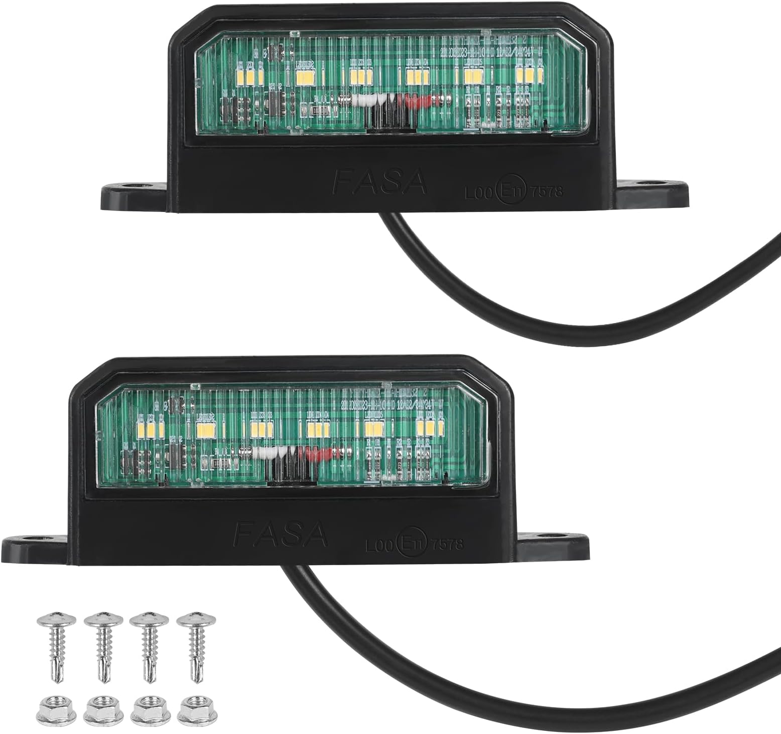 Amazon.fr : Fanuse Feu de Plaque D'Immatriculation LED Feu ArrièRe de ...