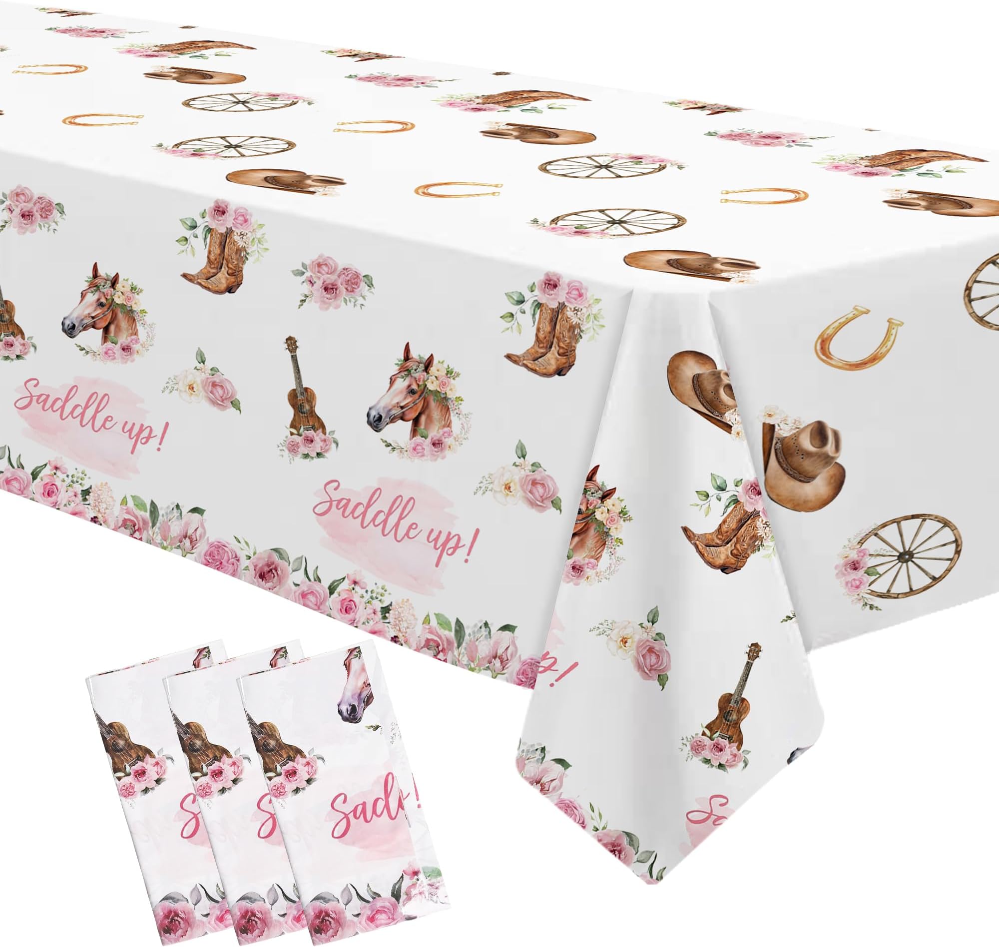 Amazon.com: xo, Fetti Western Tablecloth | 9' x 4.5' | Rodeo ...