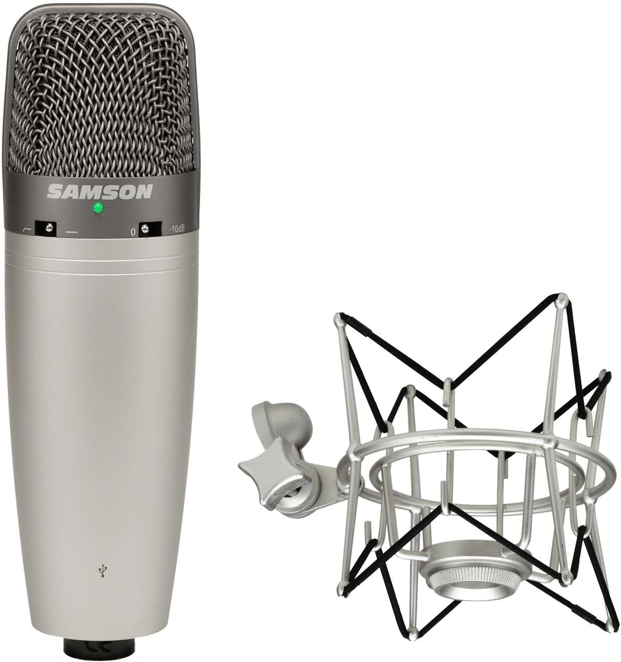 Samson C03U Multi-Pattern USB Studio Condenser Microphone with SP01 ...