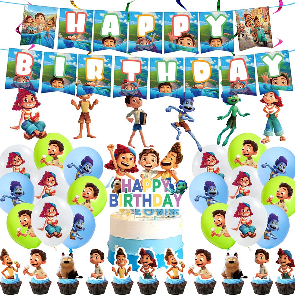 Buy Luca Birthday Party Supplies Decorations Set Includes Banner ...