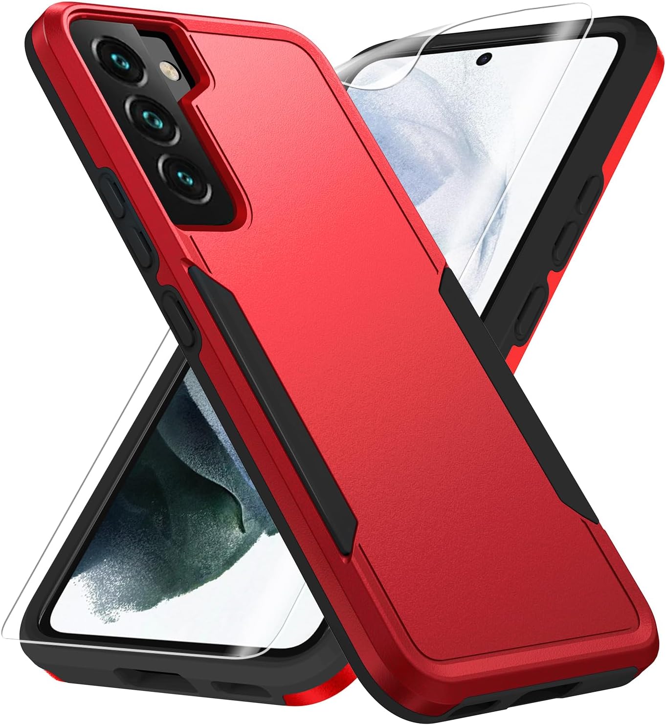 Amazon.com: for Galaxy S22 Case, with HD Screen Protector [Military ...