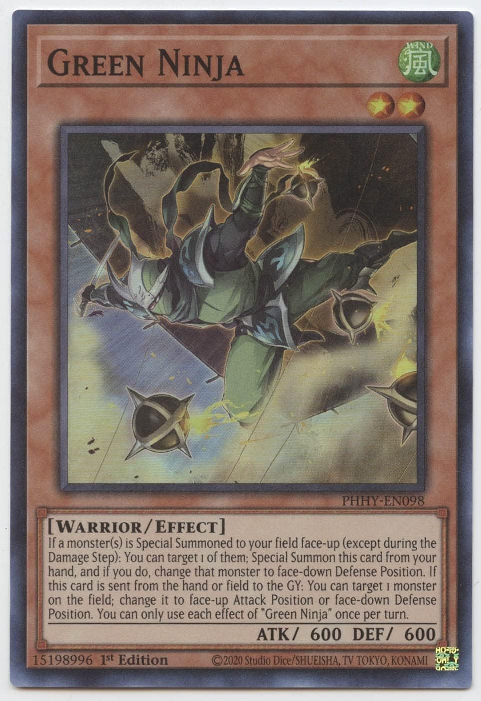 Amazon.com: Green Ninja - PHHY-EN098 - Super Rare - 1st Edition