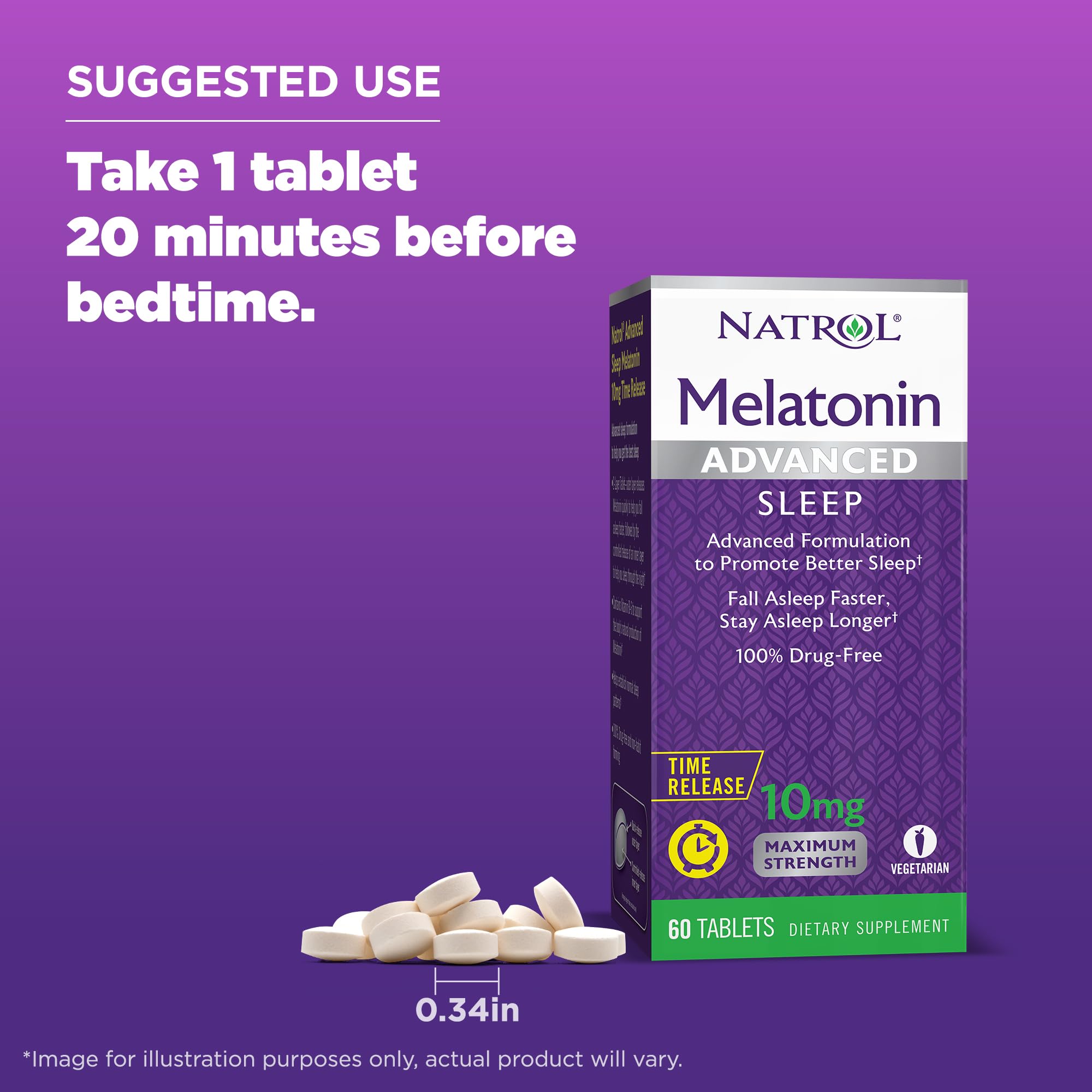 Snapklik.com : Natrol Sleep Advanced Melatonin Time Release Tablets