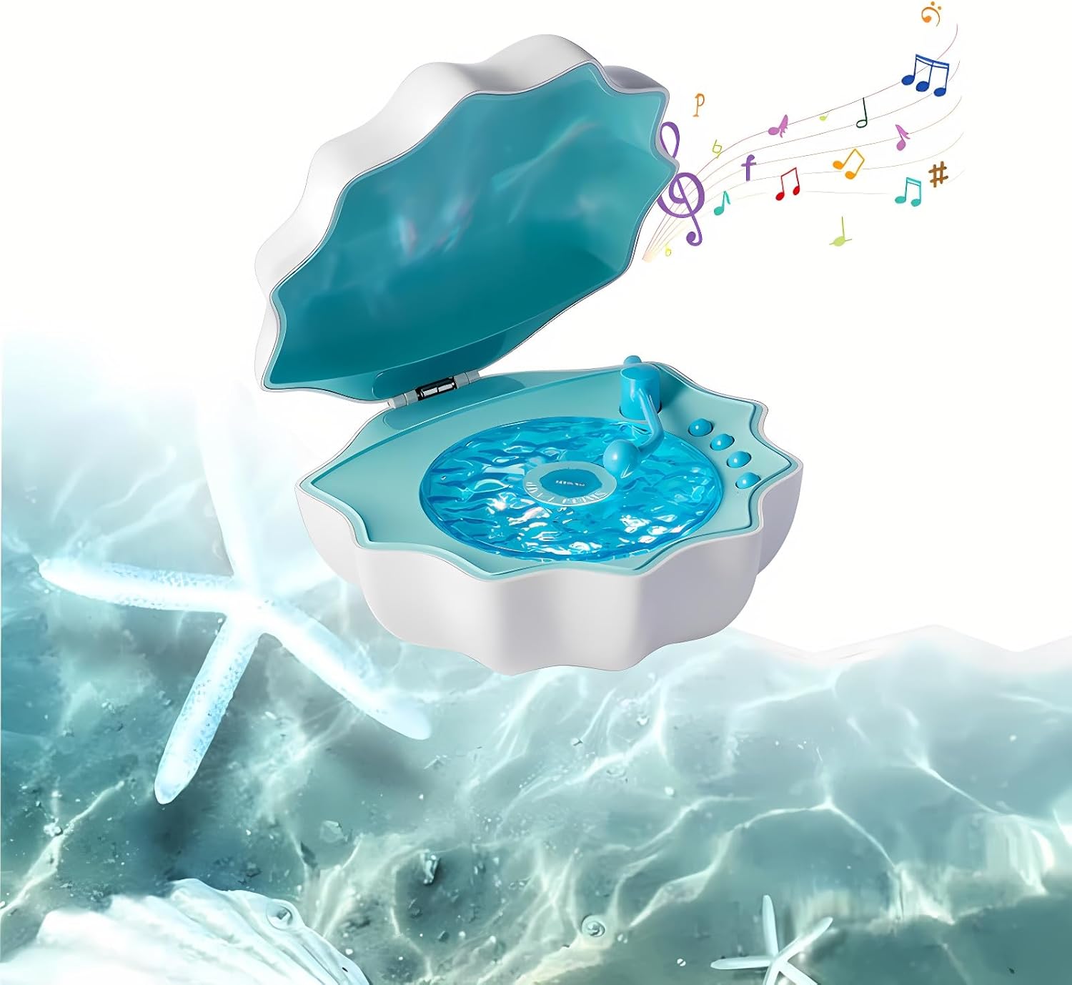 Amazon.com: MACADAM Shell Ocean Wave Projector Light, Waves Vinyl ...