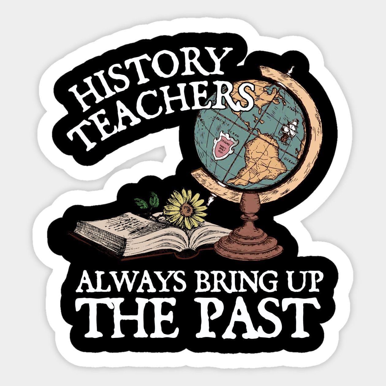 Amazon.com - (Pack of 2) History Teachers Sticker | Vinyl | Decal for ...