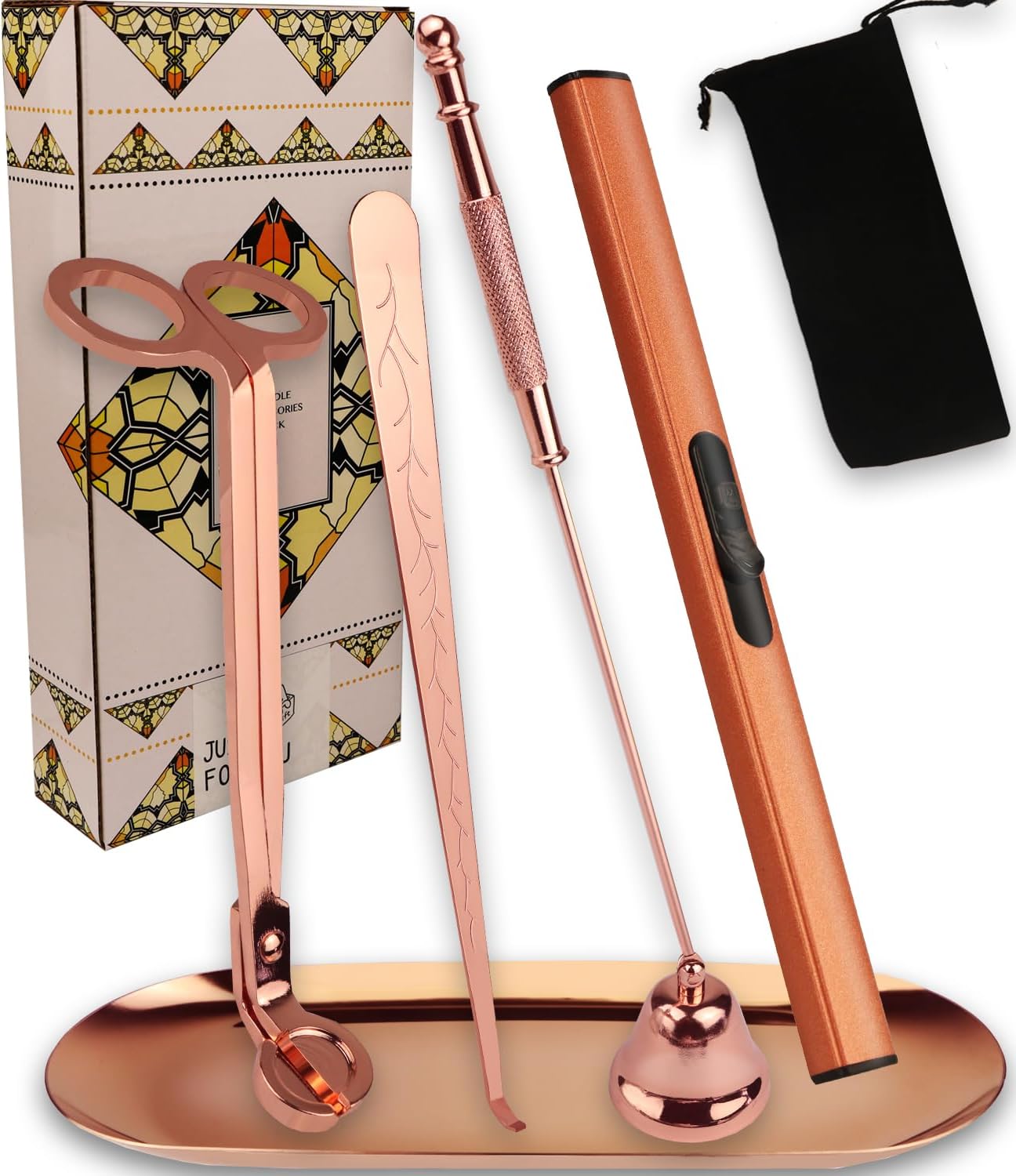 Amazon.com: Candle Wick Trimmer Set - Wick Trimmer, Candle Snuffer ...