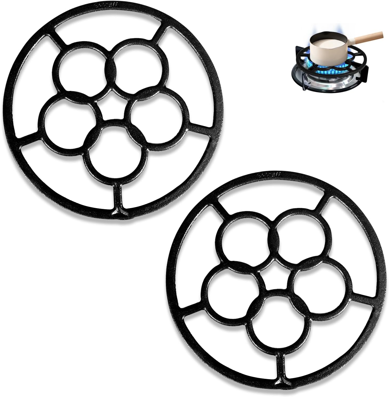Amazon.com: 5" Cast Iron Gas Ring Reducer Trivet Hob Cooker Heat Simmer ...