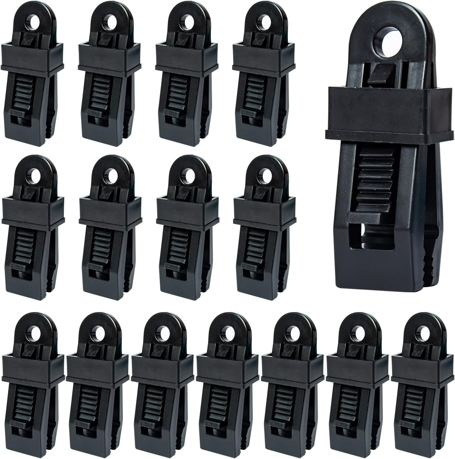 Amazon.com: Warmshine 20 Pack Small Clamp Tarp Awning Clamp Set Tarp ...