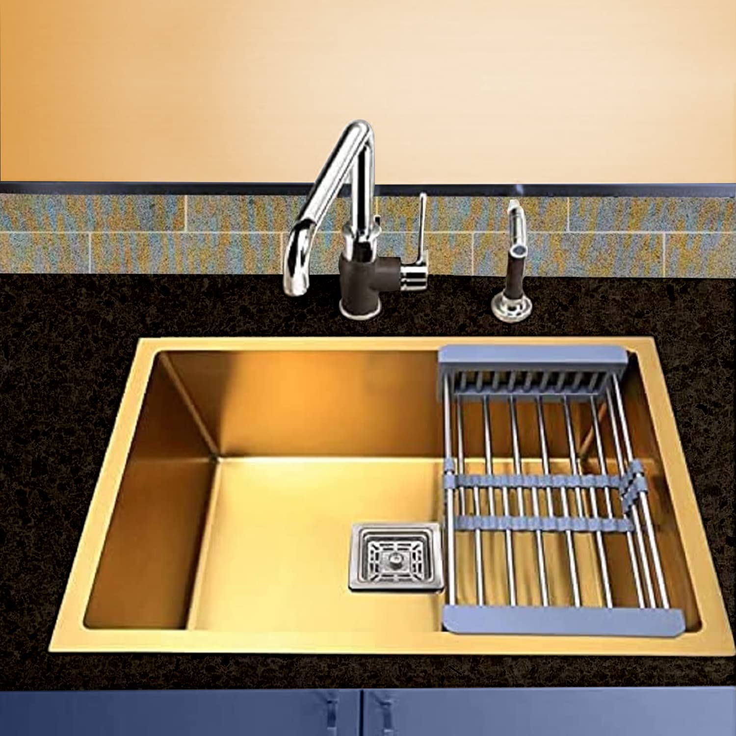 SINKKART Nanocoated 304 Grade Stainless Steel Modular Kitchen Sink With ...