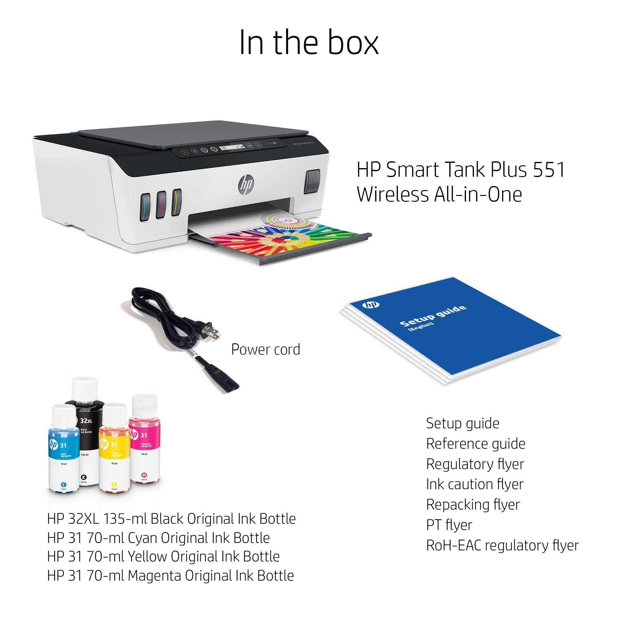 Hp Smart Tank Plus 551 Ink