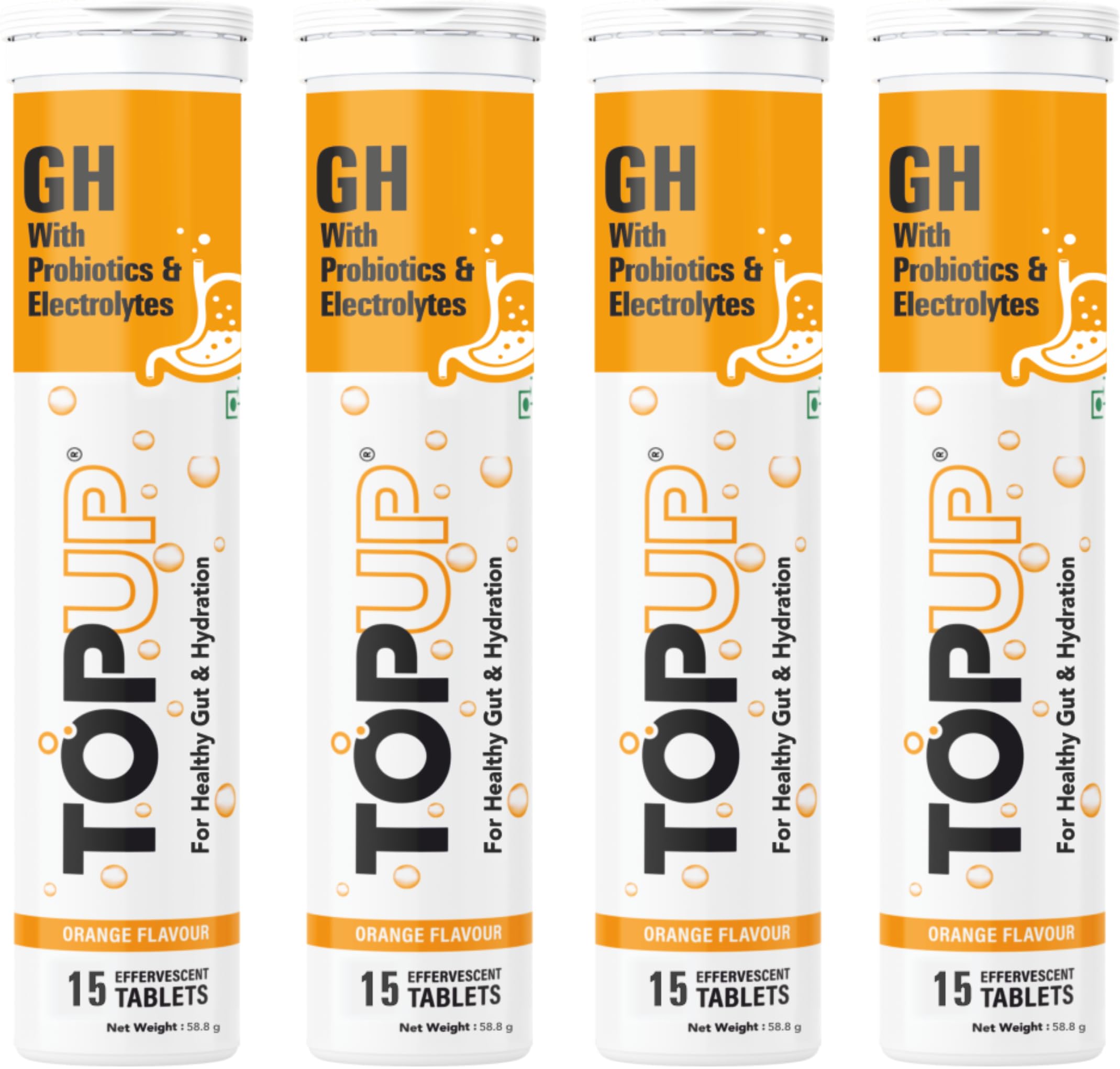 TOPUP GH for Gut Health & Hydration| Probiotics + Electrolytes ...