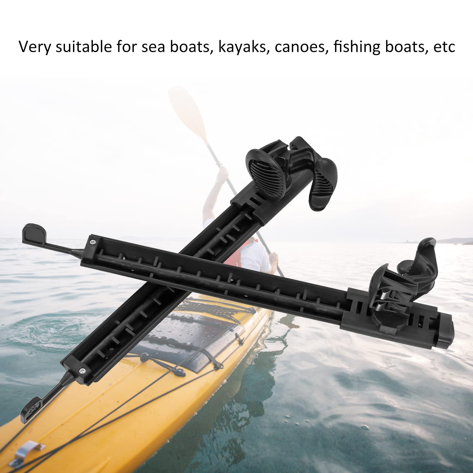 Snapklik.com : Kayak Foot Pegs Rudder Control Adjustable Kayak Pedal ...