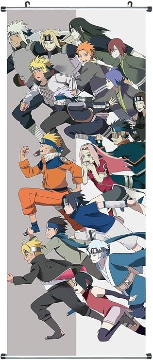Amazon.com: CosInStyle Anime Scroll Poster for Character Series Pattern ...