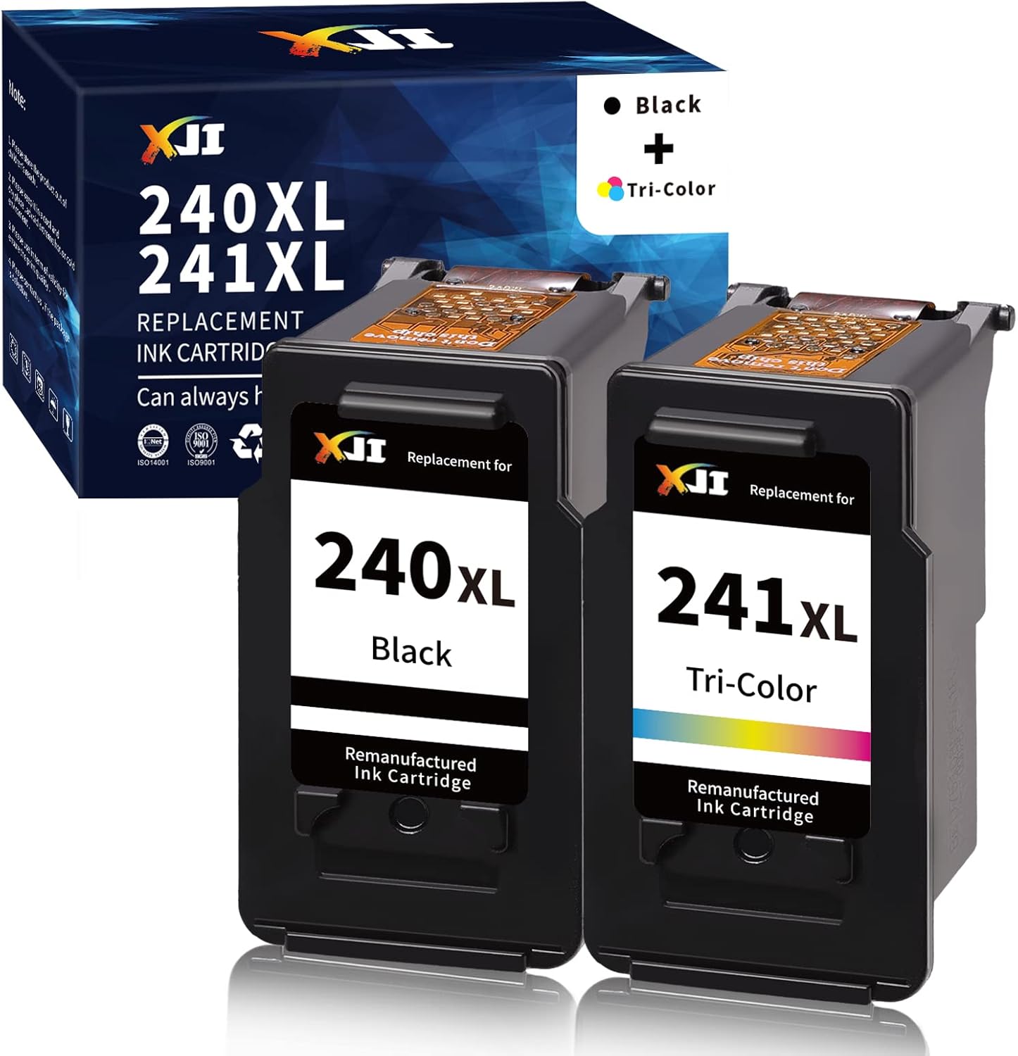 Amazon.com: XJI Remanufactured Ink Cartridges Replacement for Canon 240 XL 241 XL PG-240XL CL ...