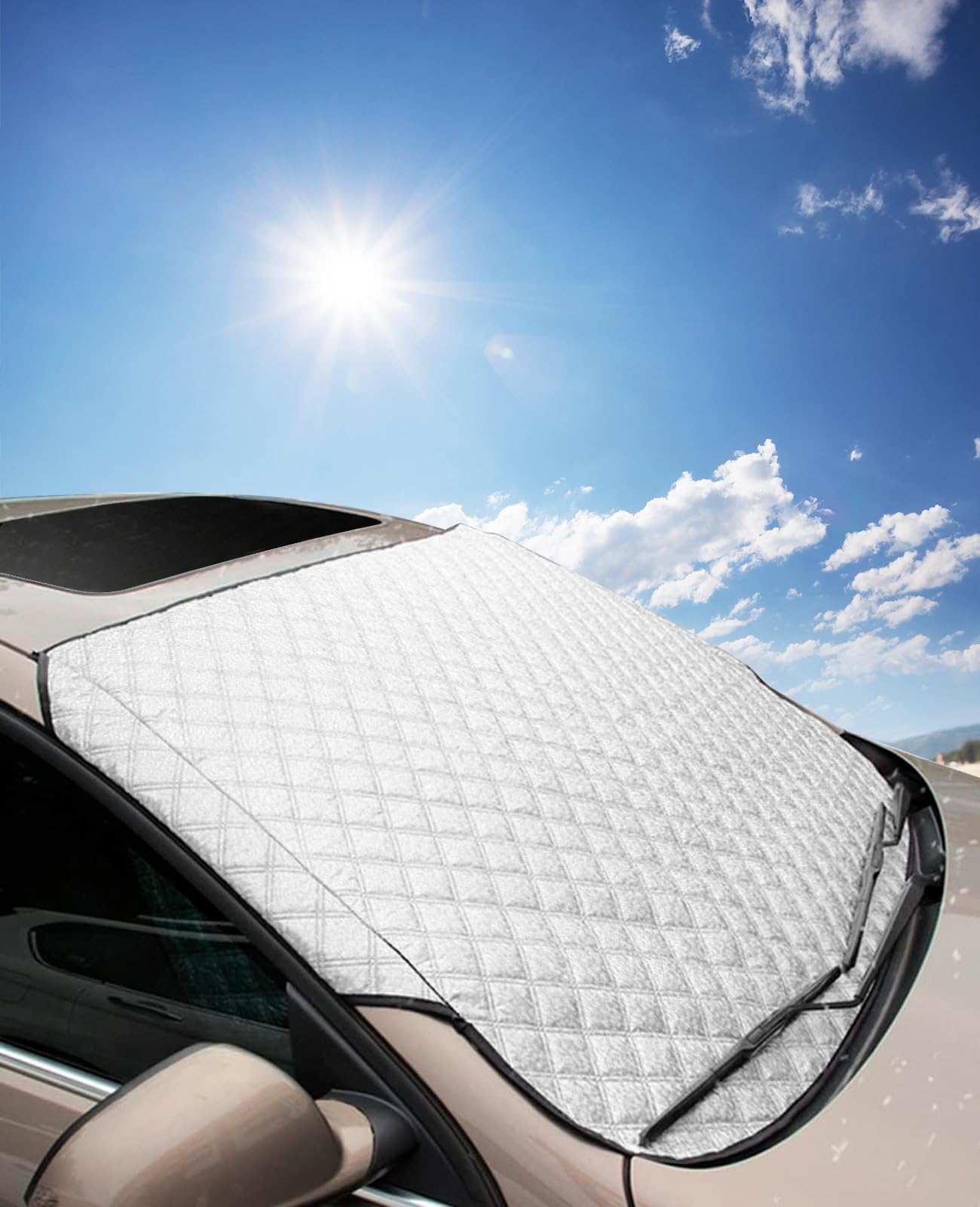 [2023 New] Fageny Car Windshield Cover, Ultra Thick Car Windscreen ...