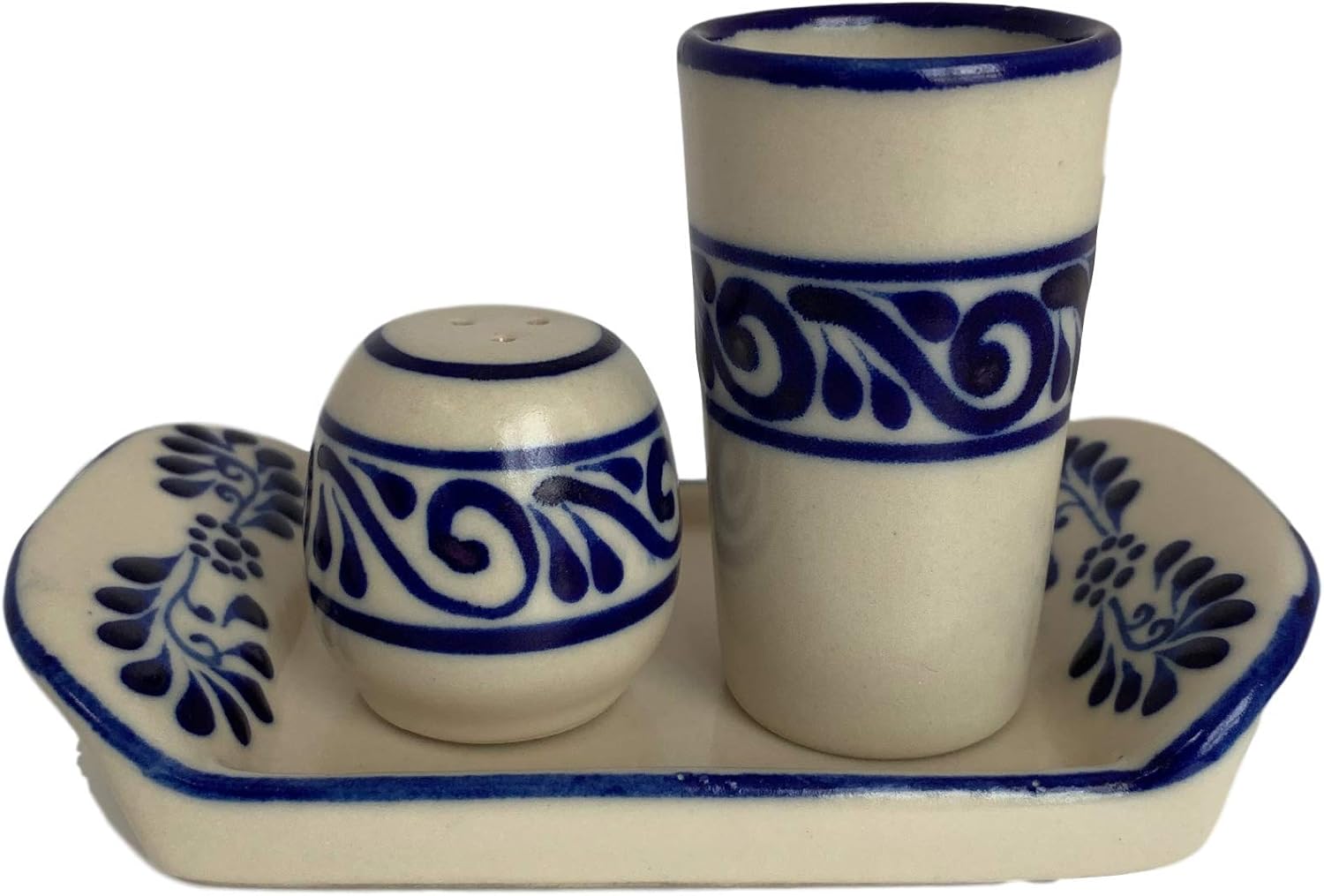 Tequilero Set – Tequilero mexicano Talavera Tequila Shot y Salero ...