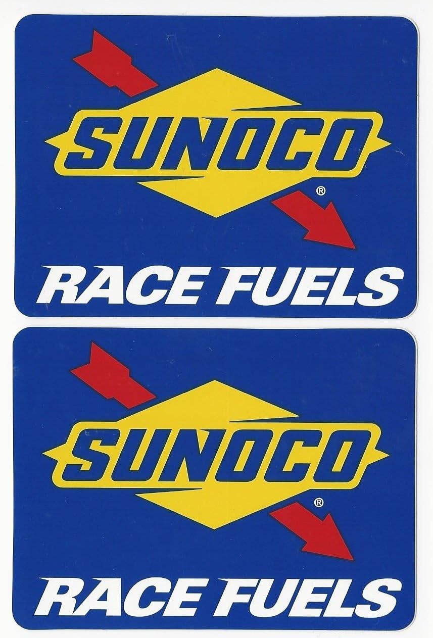 Sunoco Race Fuels Racing Decals Stickers 4 Inches Long Size Set of 2 ...