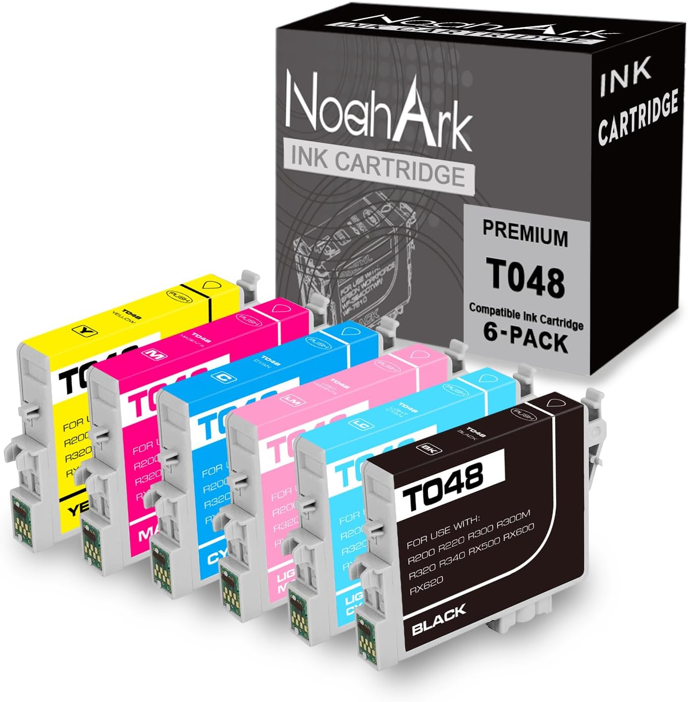 Amazon.com: NoahArk 6 Packs T048 T48 Remanufactured Ink Cartridge ...