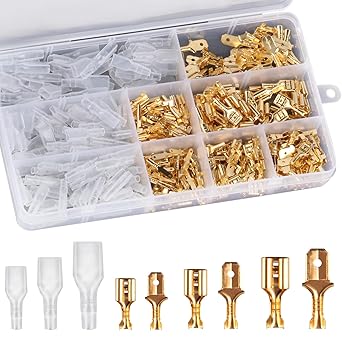 360 Pcs Male and Female Spade Connectors, 2.8/4.8/6.3mm Quick Splice ...