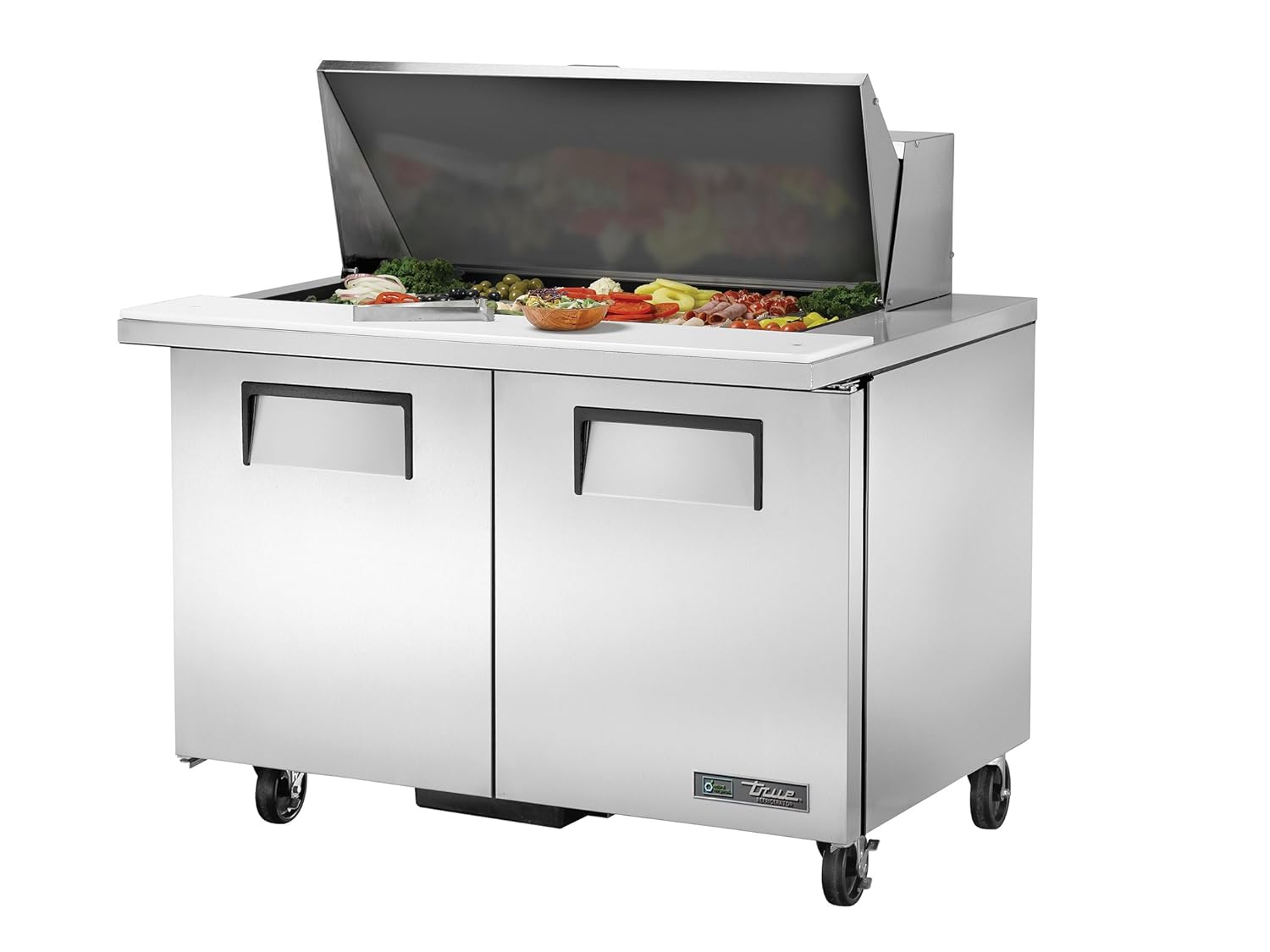 Amazon.com: True TSSU-48-18M-B-HC Commercial Cold Food Prep Table with ...