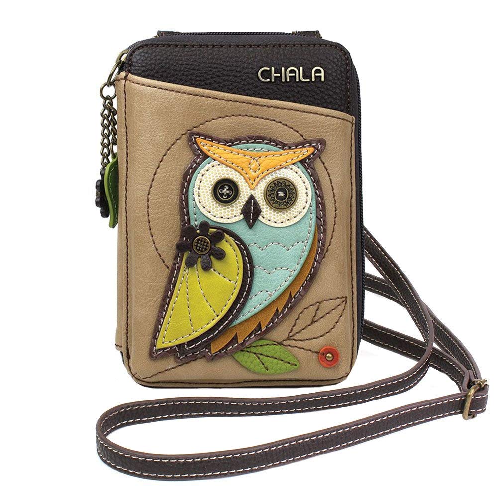 Buy Chala Handbags Owl Wallet Crossbody Handbag - Convertable Strap at ...