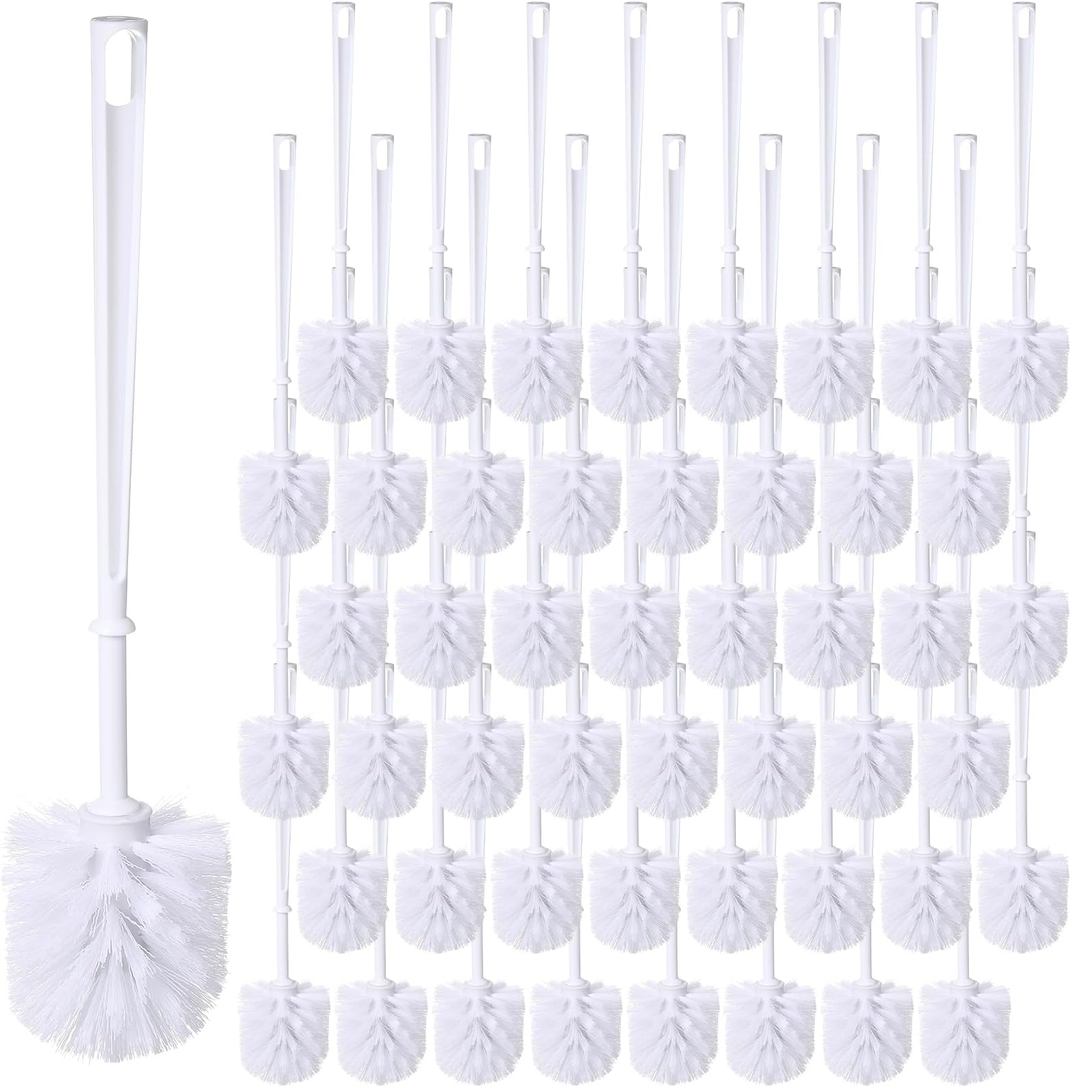 Amazon.com: Mimorou 50 Pcs White Toilet Brush Bathroom Toilet Bowl ...