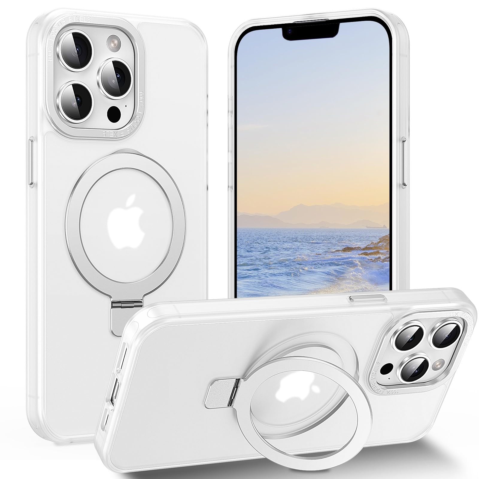 Amazon.com: Lufanbis Magnetic for iPhone 13 Pro Max Case with Ring ...
