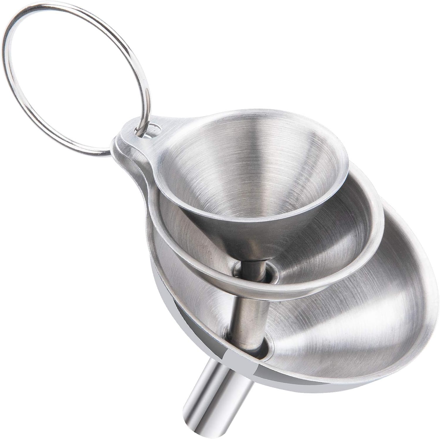 Amazon.com: Greenco Estilo 3-Piece Stainless Steel Funnel Set: Home ...