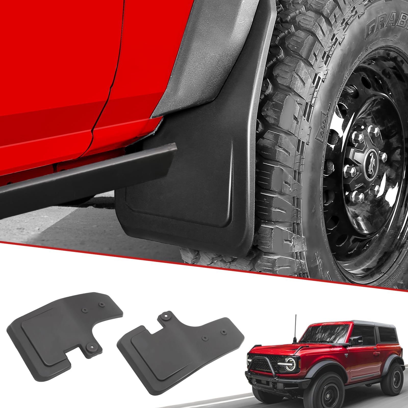 Amazon.com: Mabett Mud Flaps for Ford Bronco 2021 2022 2023 2/4 Door ...