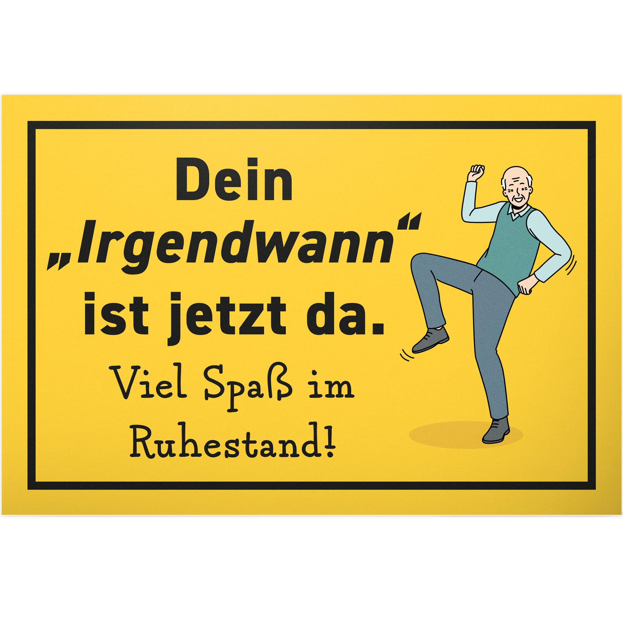 Amazon.de: DankeDir! Ruhestand - 30 x 20 cm Schild - Abschied Karte ...