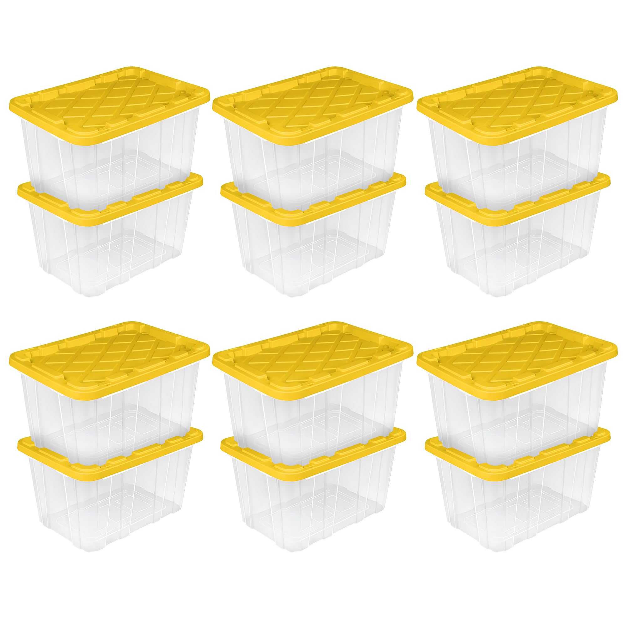 Snapklik.com : Sterilite 12 Pack Industrial Storage Box