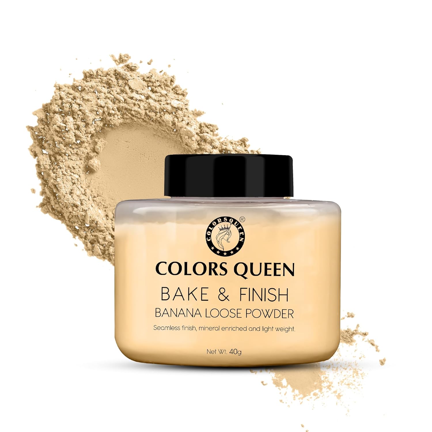Buy Colors Queen Bake & Finish Banana Loose Powder – 40g | Lightweight ...