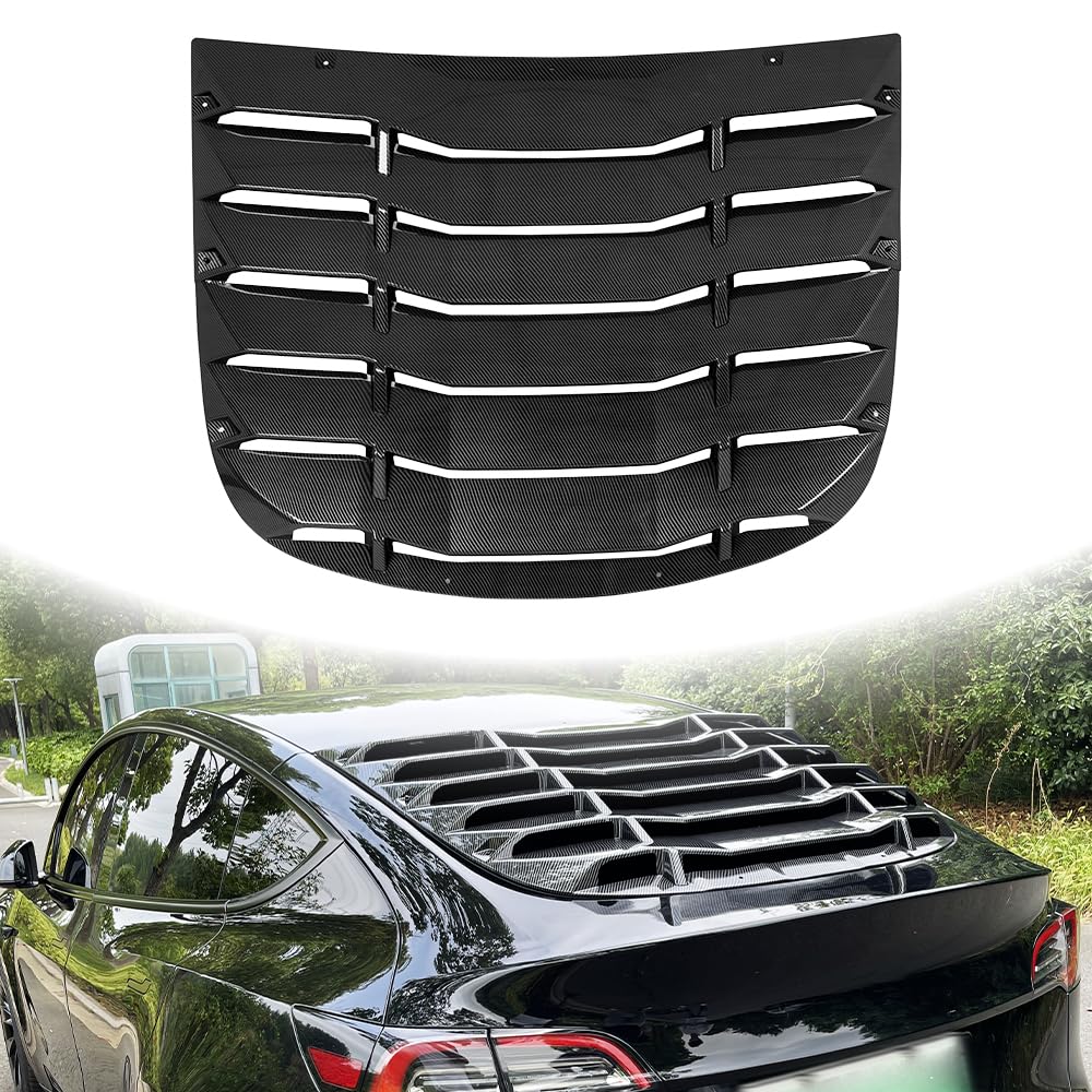 Rear Window Louvers Compatiable with 2021-2023 Tesla Model Y Classic ...