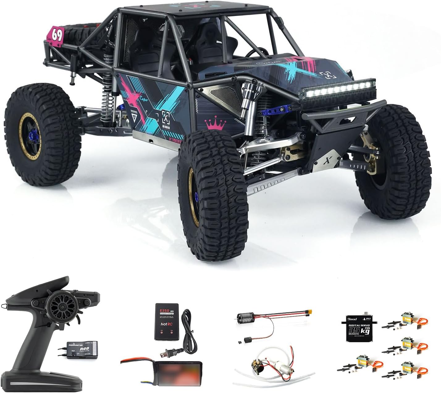 Amazon.com: Capo 1/8 RC Crawler Car Model for U4 Queen CD1582X RC ...