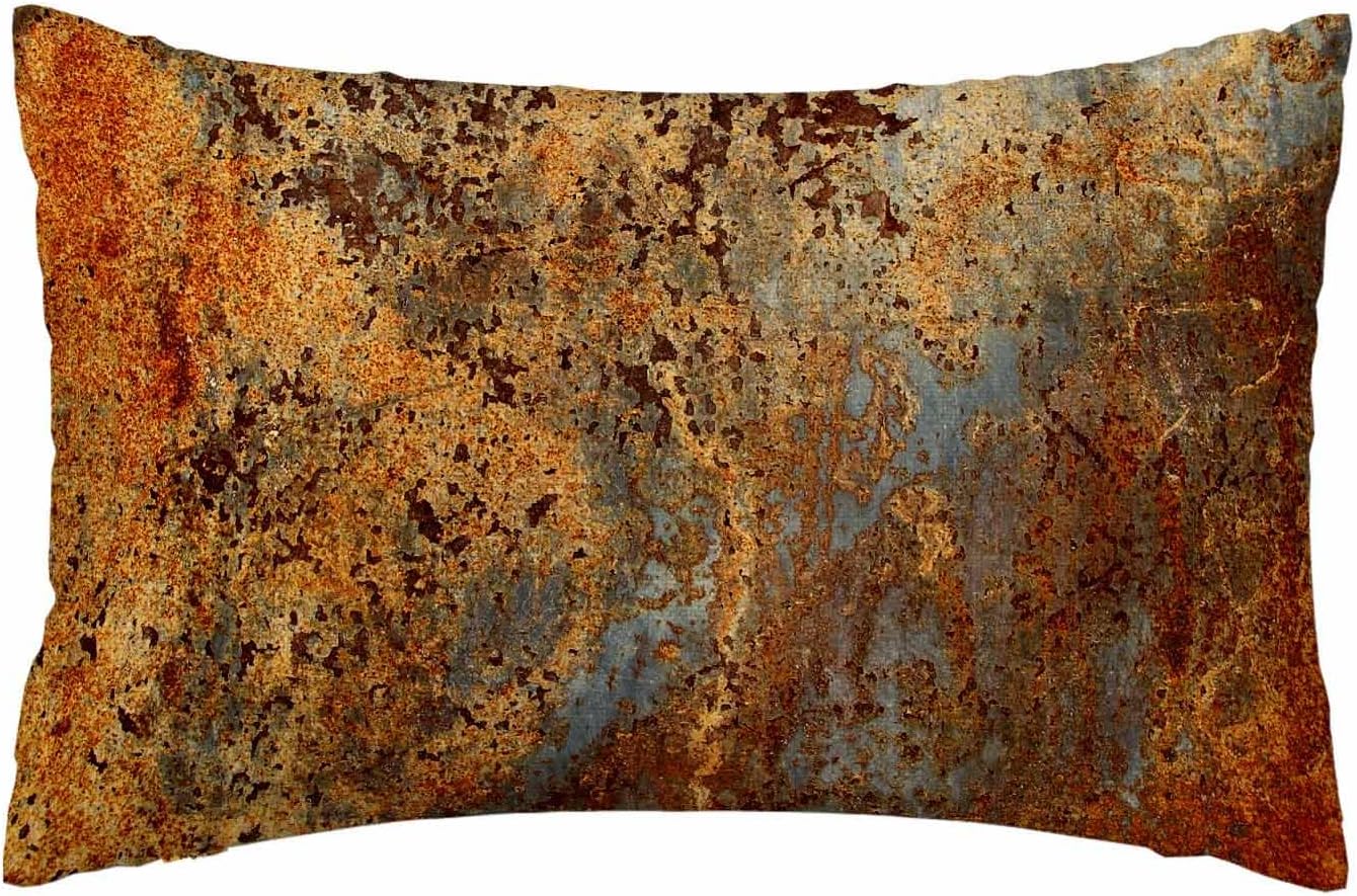 Amazon.com: Axzaz Rust Metal Pillowcase Brown Old Iron Steel Door Super ...
