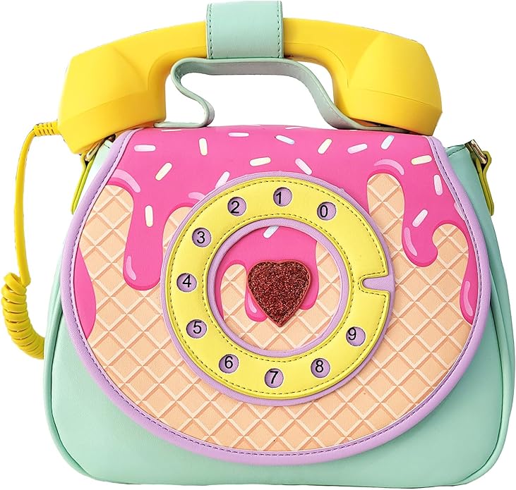 Bewaltz Novelty Handbag, Fun Shape Tween Style - Crossbody (Ring Ring ...