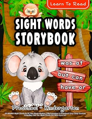 Learn to Read Sight Words Storybook Preschool - Kindergarten: 40 ...