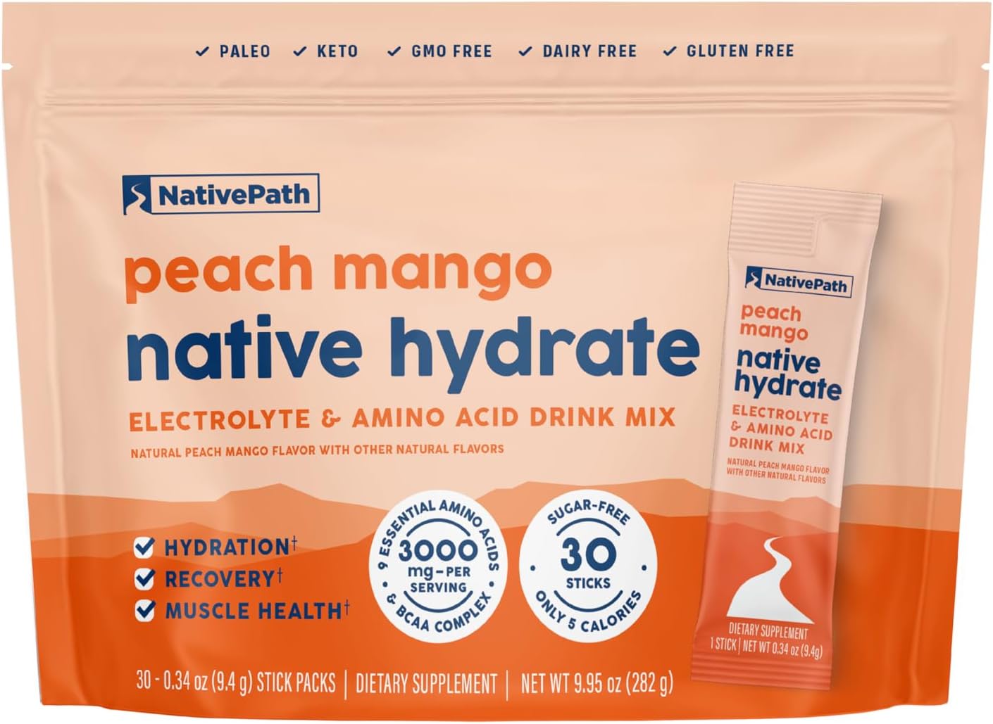 Amazon.com: NativePath Native Hydrate, Zero Sugar, Electrolytes Powder ...