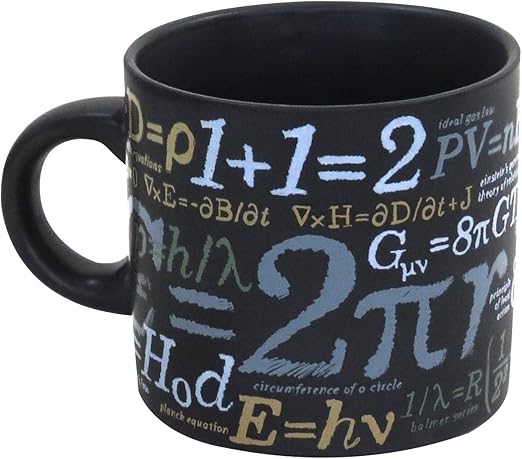 Amazon.com: Mathematical Formulas Coffee Mug - Ponder Famous Math ...