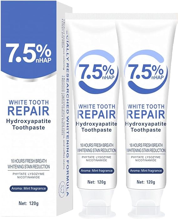 DEJIN 2 Pcs Croent Hydroxyapatite Toothpaste - Nano Hydroxyapatite for ...