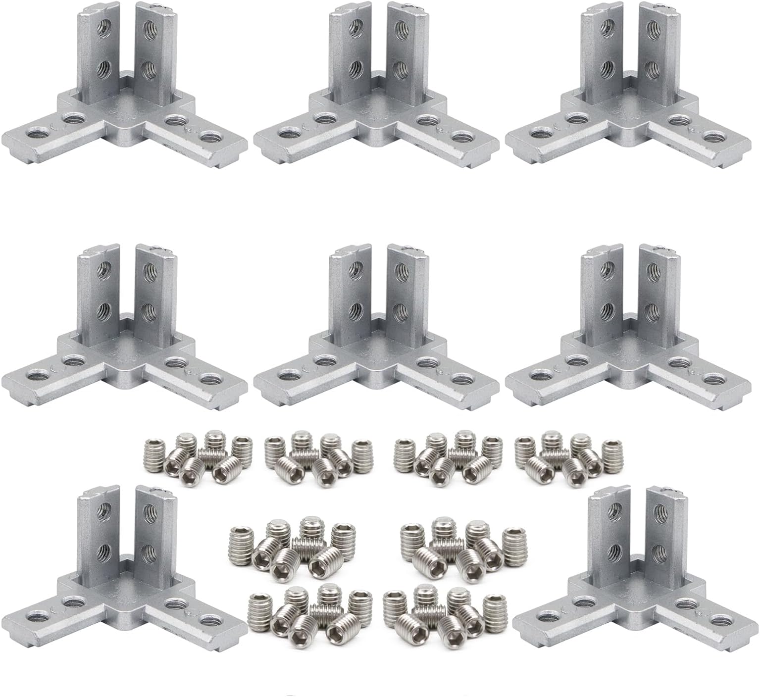 Amazon.com: BLCCLOY 8Pcs 10 Series Aluminum Extrusion Profile Tri ...
