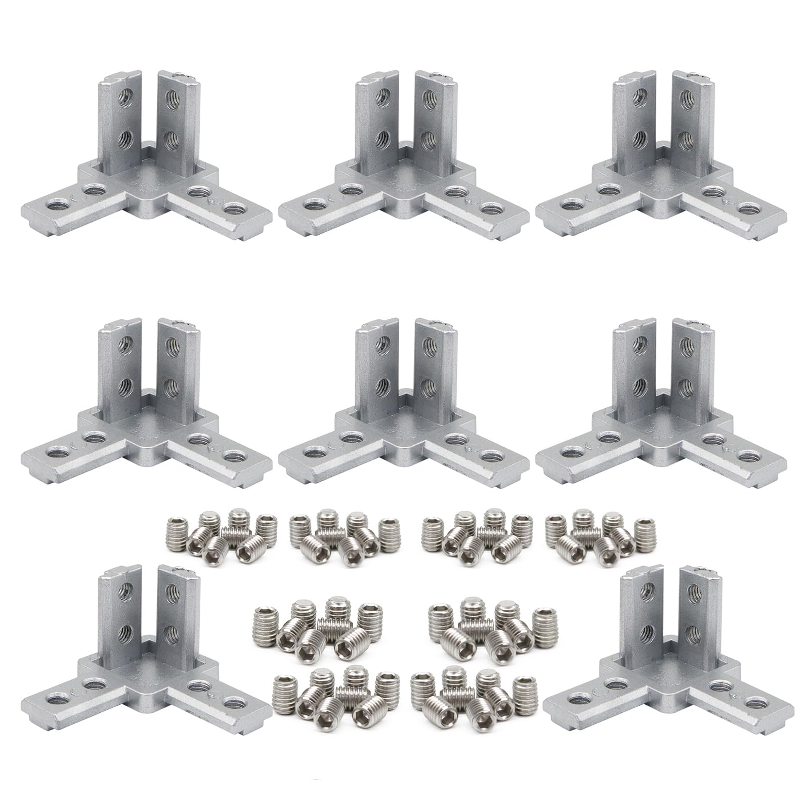 Amazon.com: BLCCLOY 8Pcs 10 Series Aluminum Extrusion Profile Tri ...