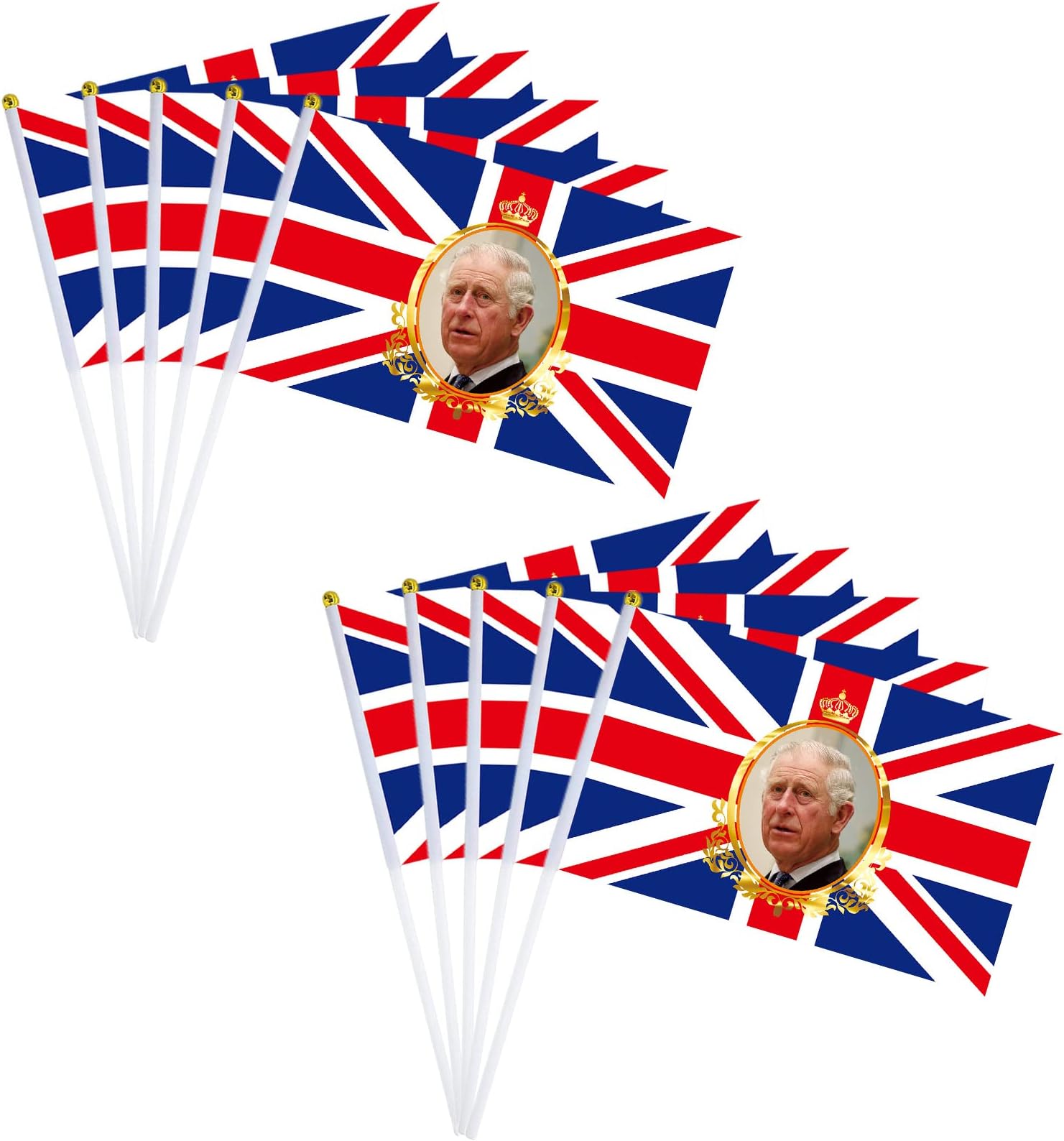 British Union Jack Stick Flag, ANLEY Great Britain 5x8 inch (12 X 20cm ...