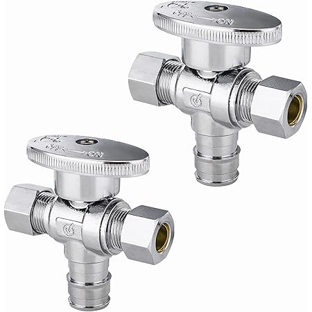 Eastman 04343LF Multi-Turn Dual-Outlet Stop Valve, Chrome - - Amazon.com