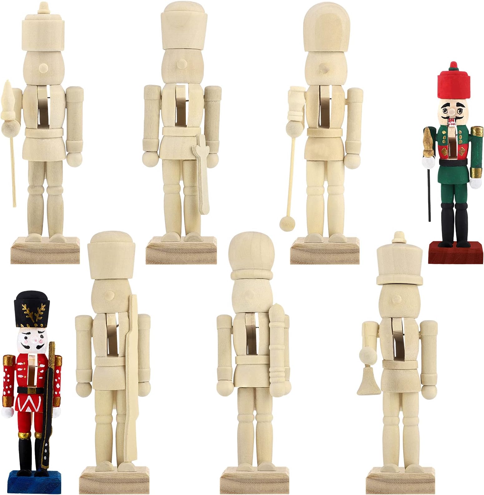 Amazon.com: Christmas Unfinished Nutcracker Christmas Wooden ...