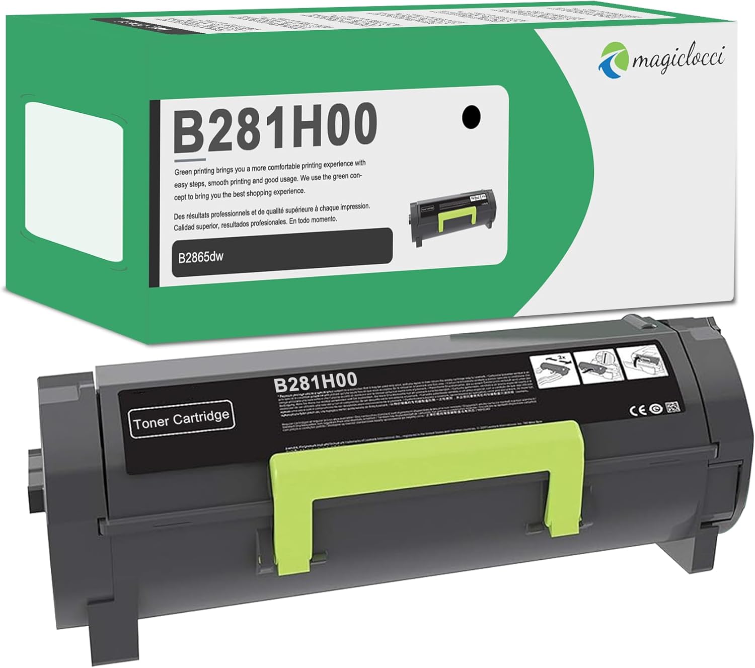 Amazon.com: B2865 B281H00 High Yield Toner Cartridge Black(1Pack ...